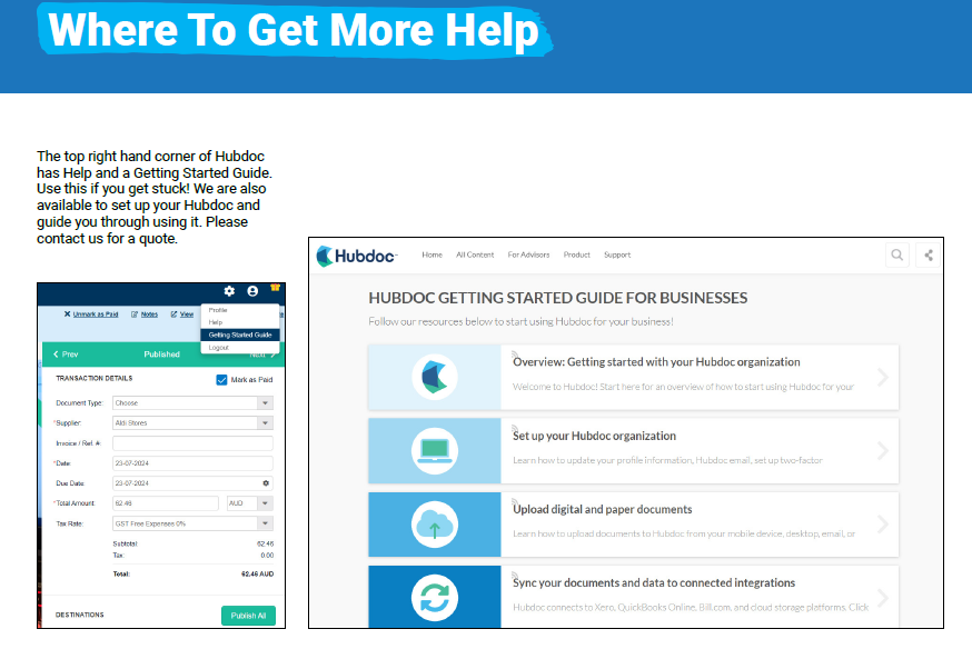 Hubdoc Guide | Ultimate tax & Advisory